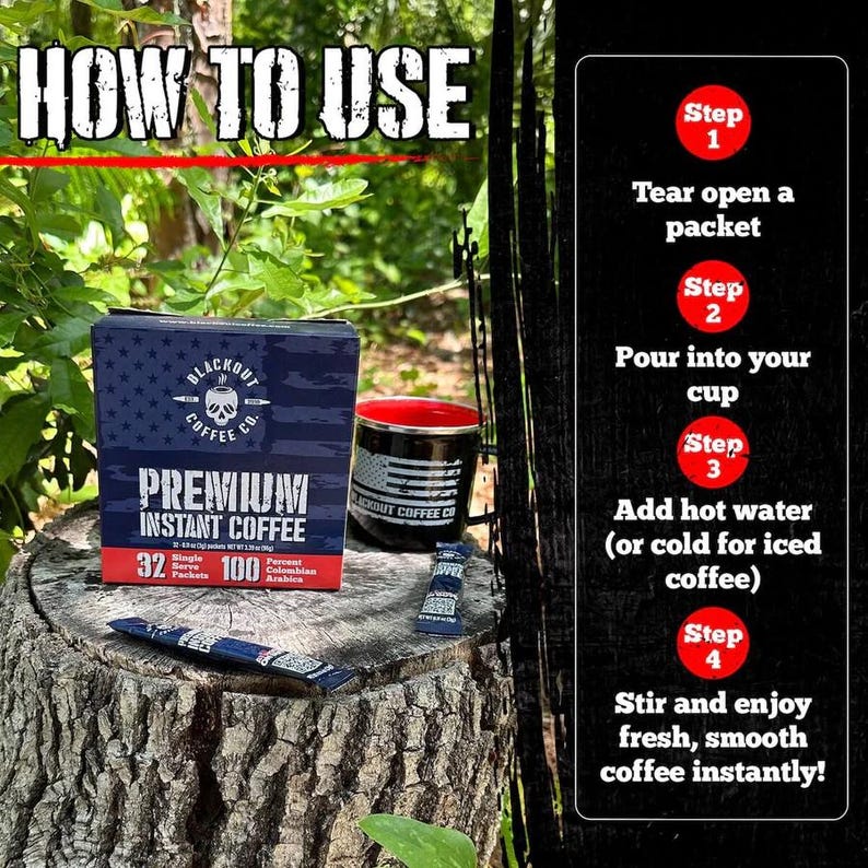 Instant Coffee 32 Count - Etsy