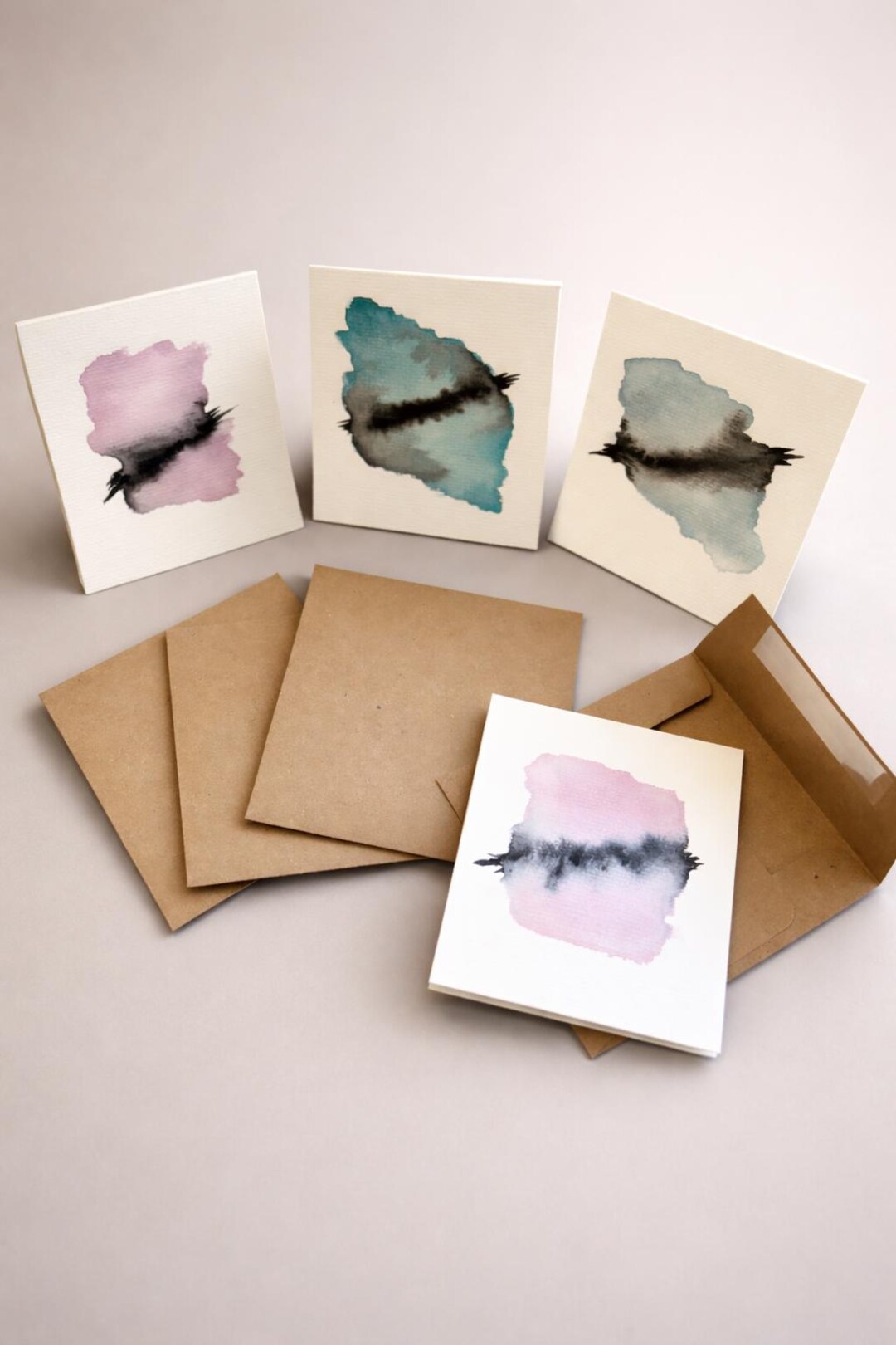 Hand Painted Blank Mini Card - Etsy
