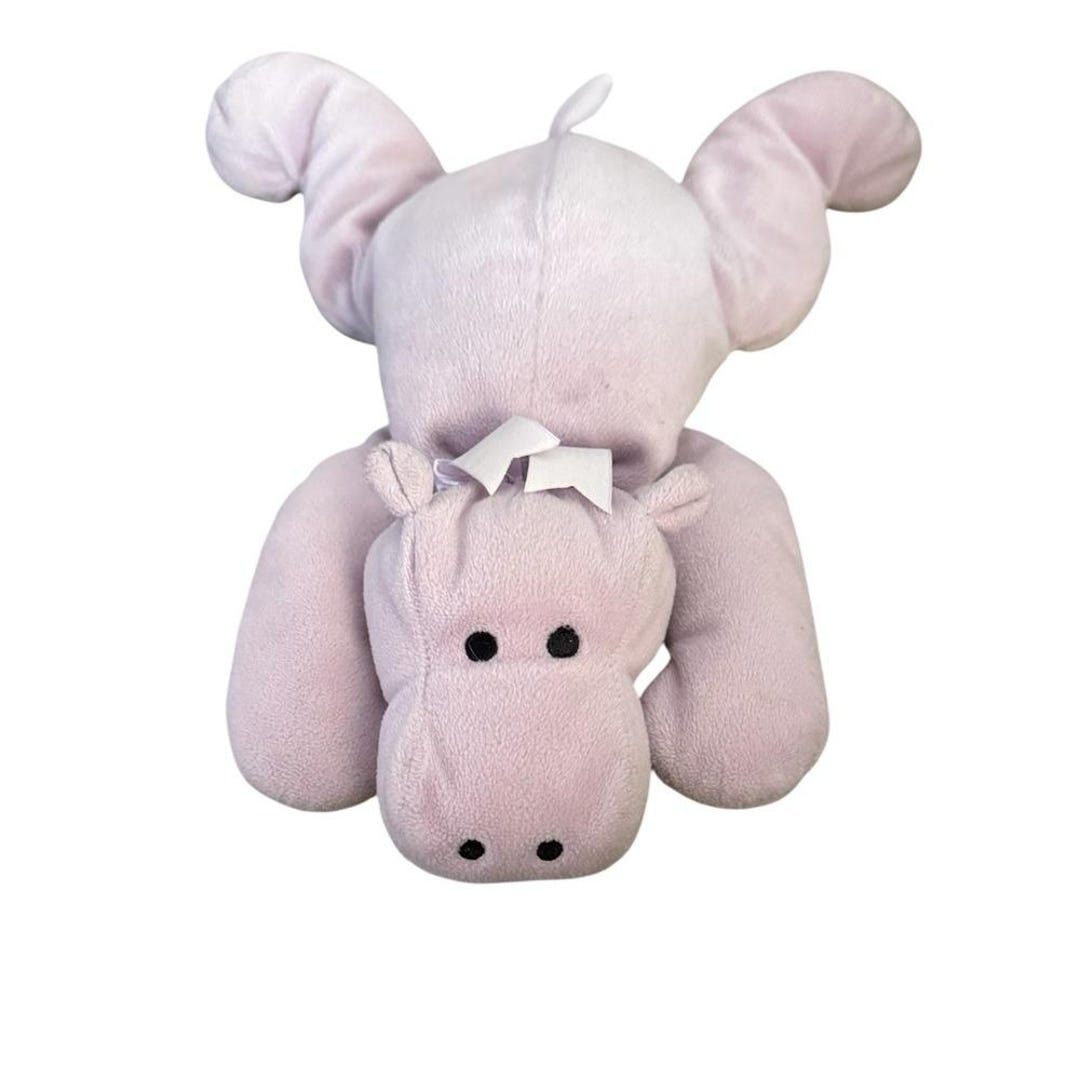 VTG Ty Pillow Pal Tubby the Hippo 15 in Lavender Lilac Purple Plush ...