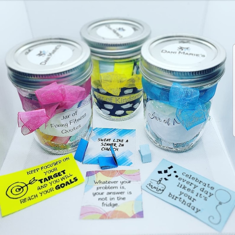 Jar of Motivation: 50 inspirational quotes to keep you | Etsy