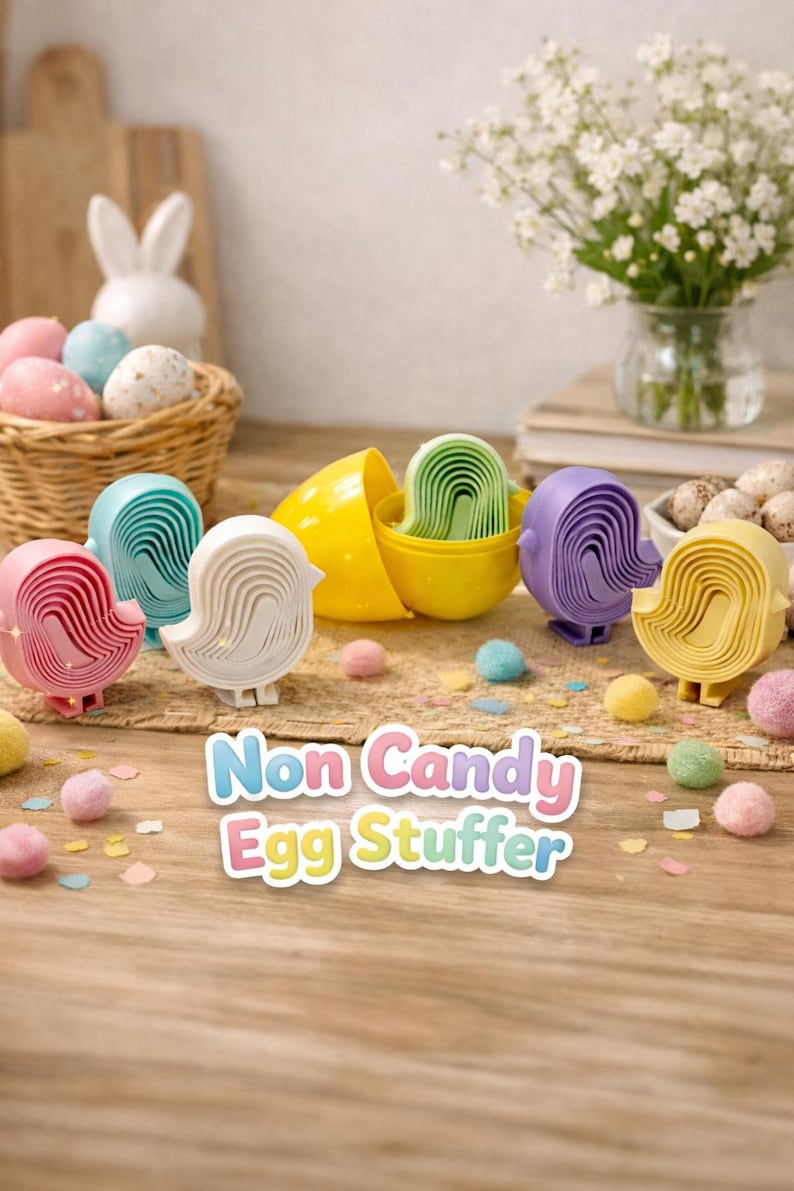 Non-candy Chick Fidget Toy | Easter Egg Stuffer, Sensory Basket Filler ...