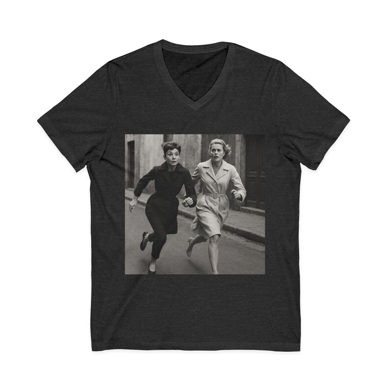 Vintage Audrey Hepburn Grace Kelly Style Running Women Photo Tee | V ...