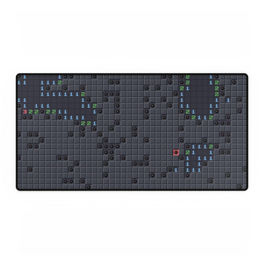 Minesweeper Game Grid Desk Mat | 90s Mouse Pad Desk Mat - Etsy