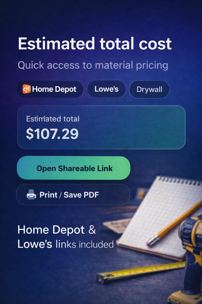 Drywall & Framing Cost Calculator – Web-based Tool + Instant Estimate ...