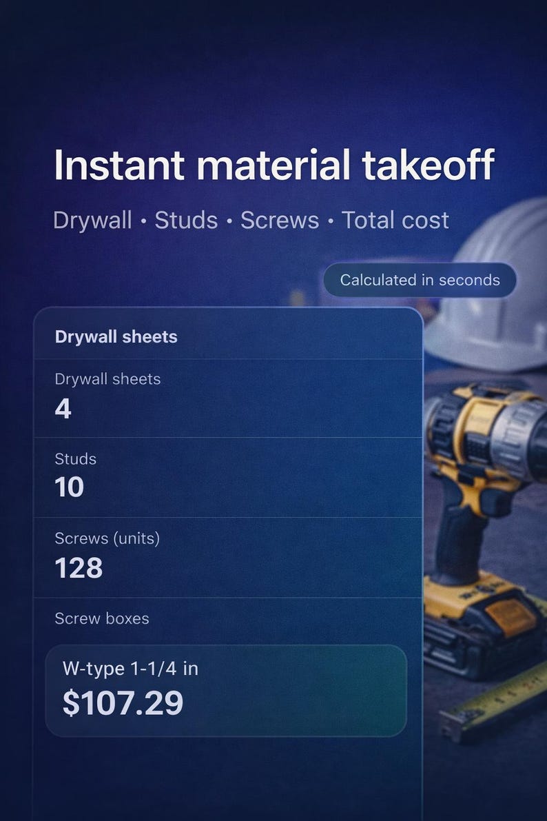 Drywall & Framing Cost Calculator – Web-based Tool + Instant Estimate ...