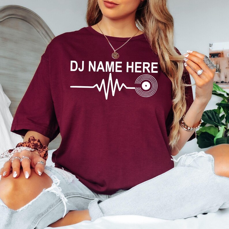 Personalised DJ Shirt Custom Producer Gift Electronic Rave Festival ...