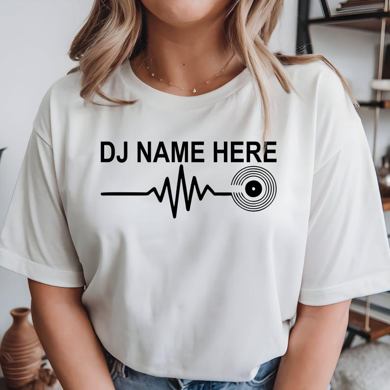 Personalised DJ Shirt Custom Producer Gift Electronic Rave Festival ...