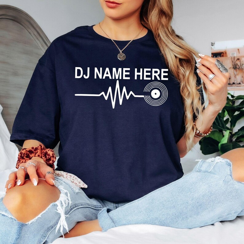 Personalised DJ Shirt Custom Producer Gift Electronic Rave Festival ...