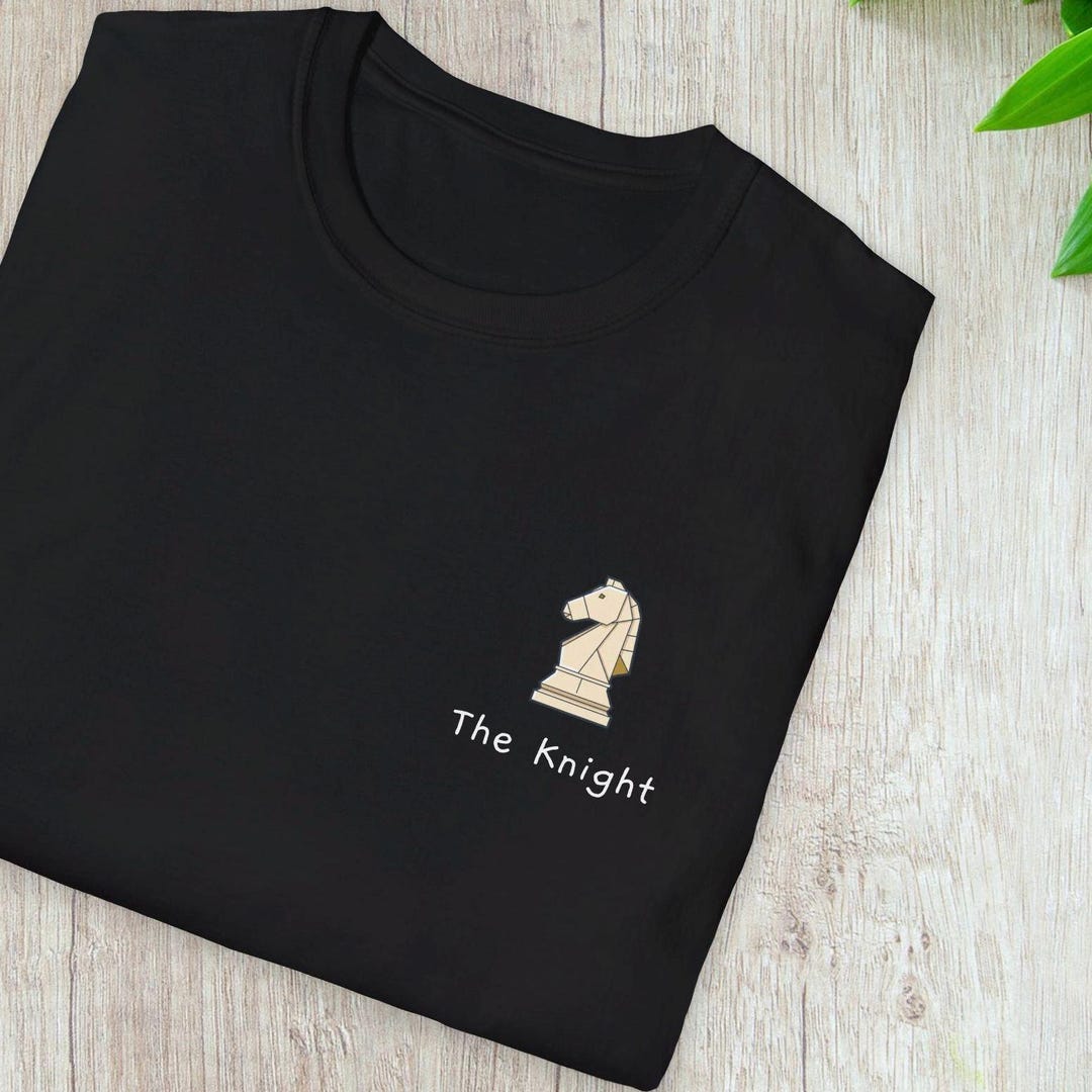 Chess Knight T-shirt | Origami Knight Design - Etsy