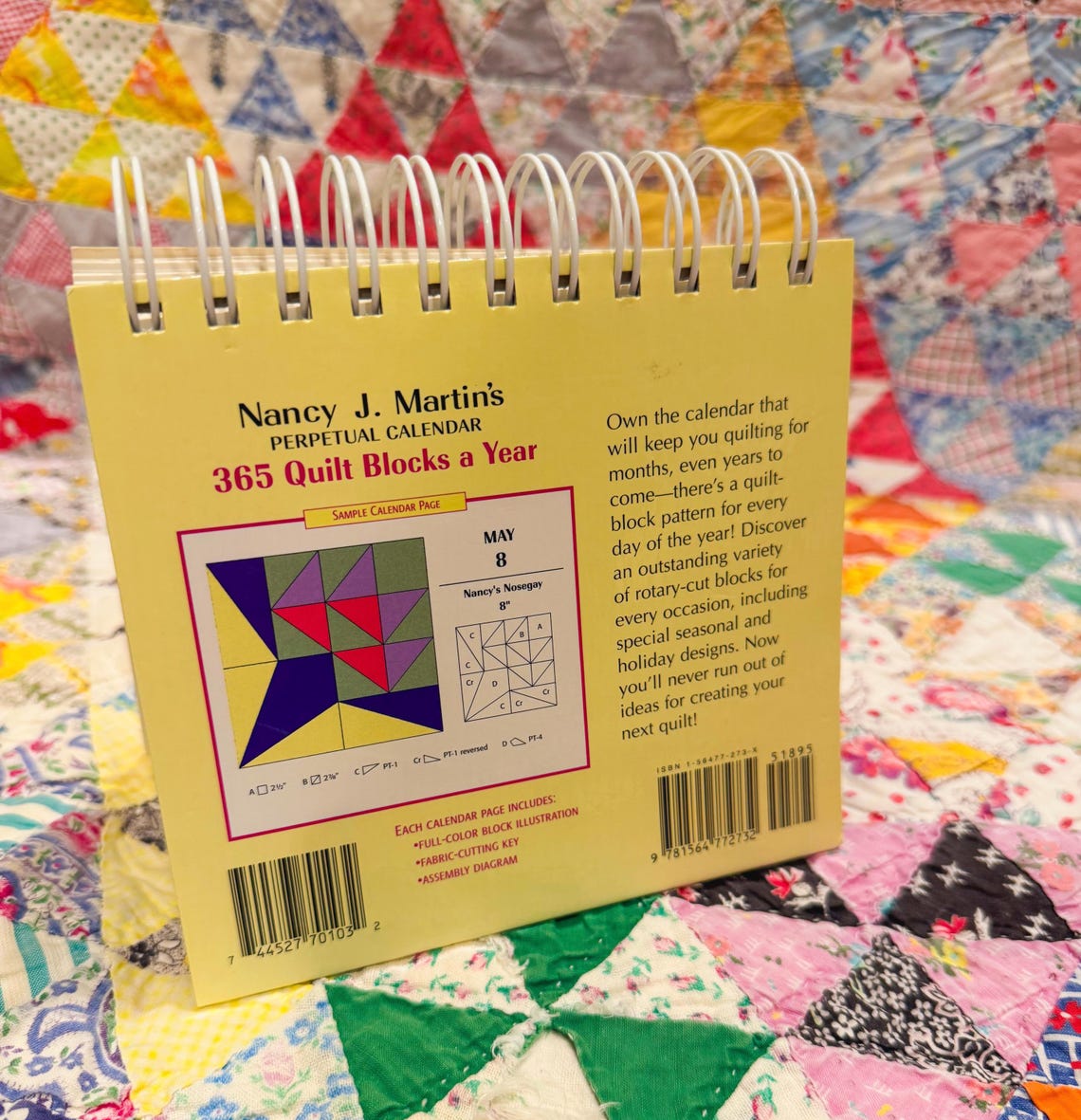 Vintage 365 Quilt Blocks Patterns Perpetual Calendar - Etsy