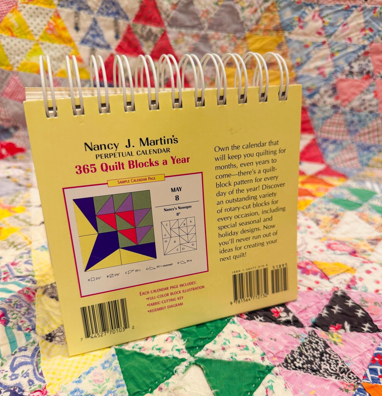 Vintage 365 Quilt Blocks Patterns Perpetual Calendar - Etsy