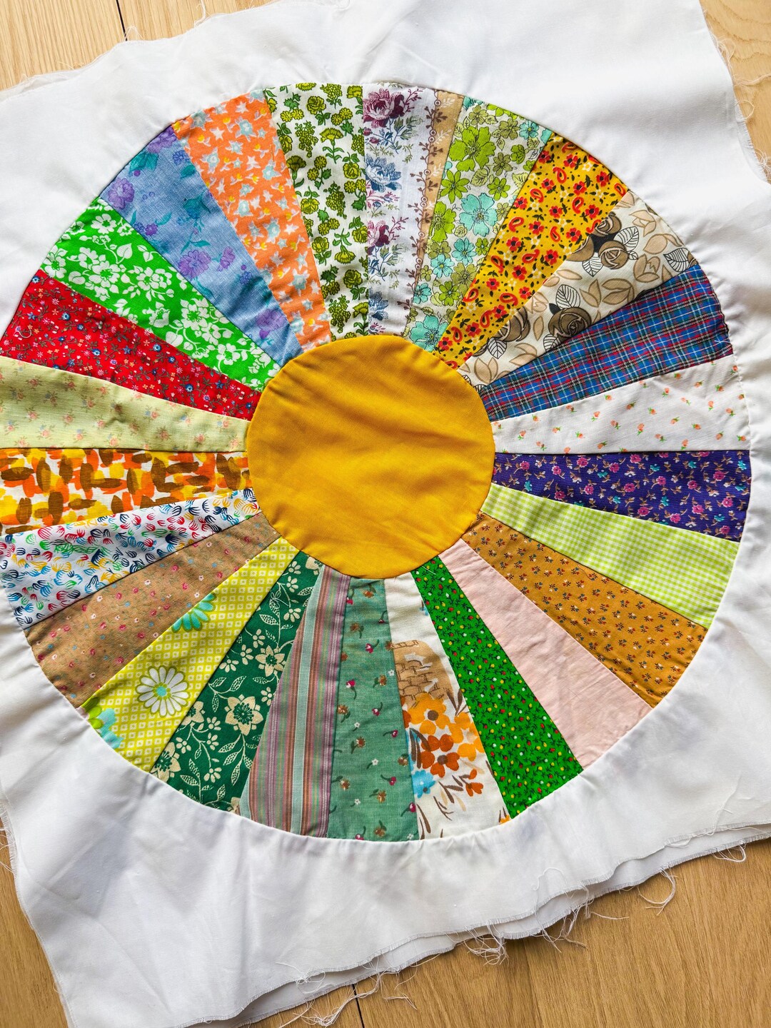 Vintage Quilt Blocks – Set of 12 Wagon Wheel Pattern Blocks – 21x21 ...