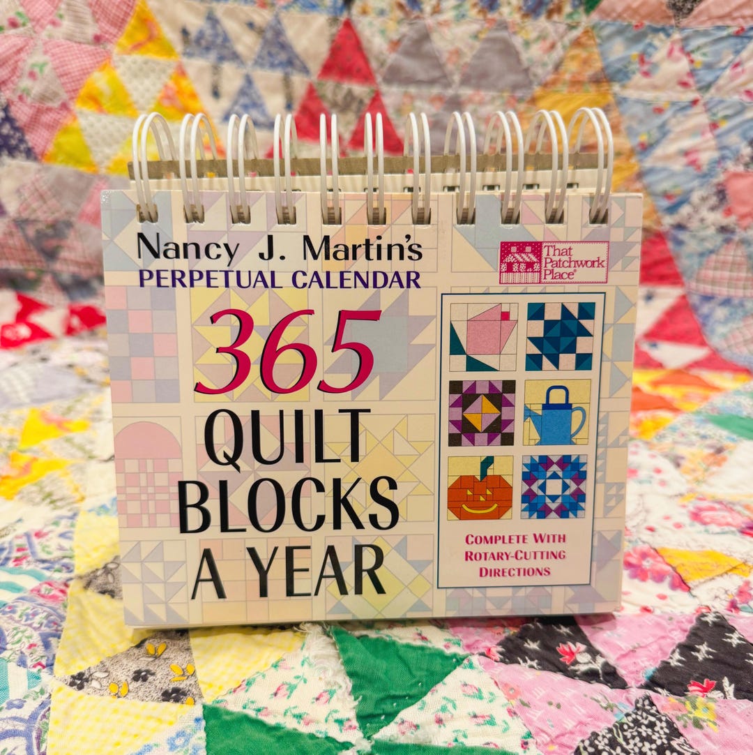 Vintage 365 Quilt Blocks Patterns Perpetual Calendar - Etsy