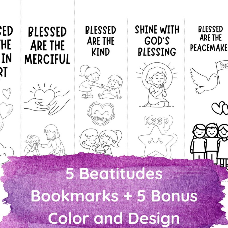 Beatitudes Bookmark - Etsy