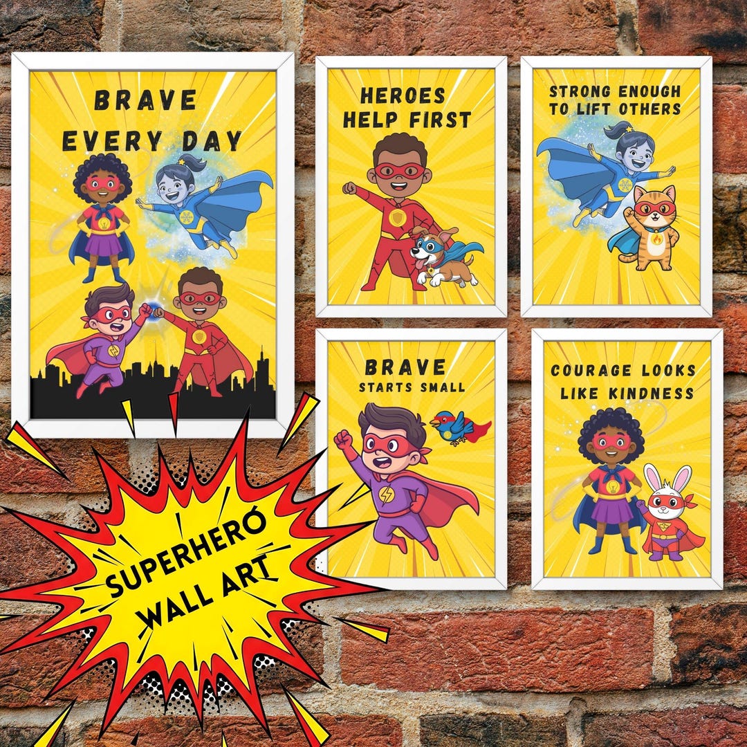 Brave Every Day Heroes – 9 Social Emotional Learning Posters Printable ...