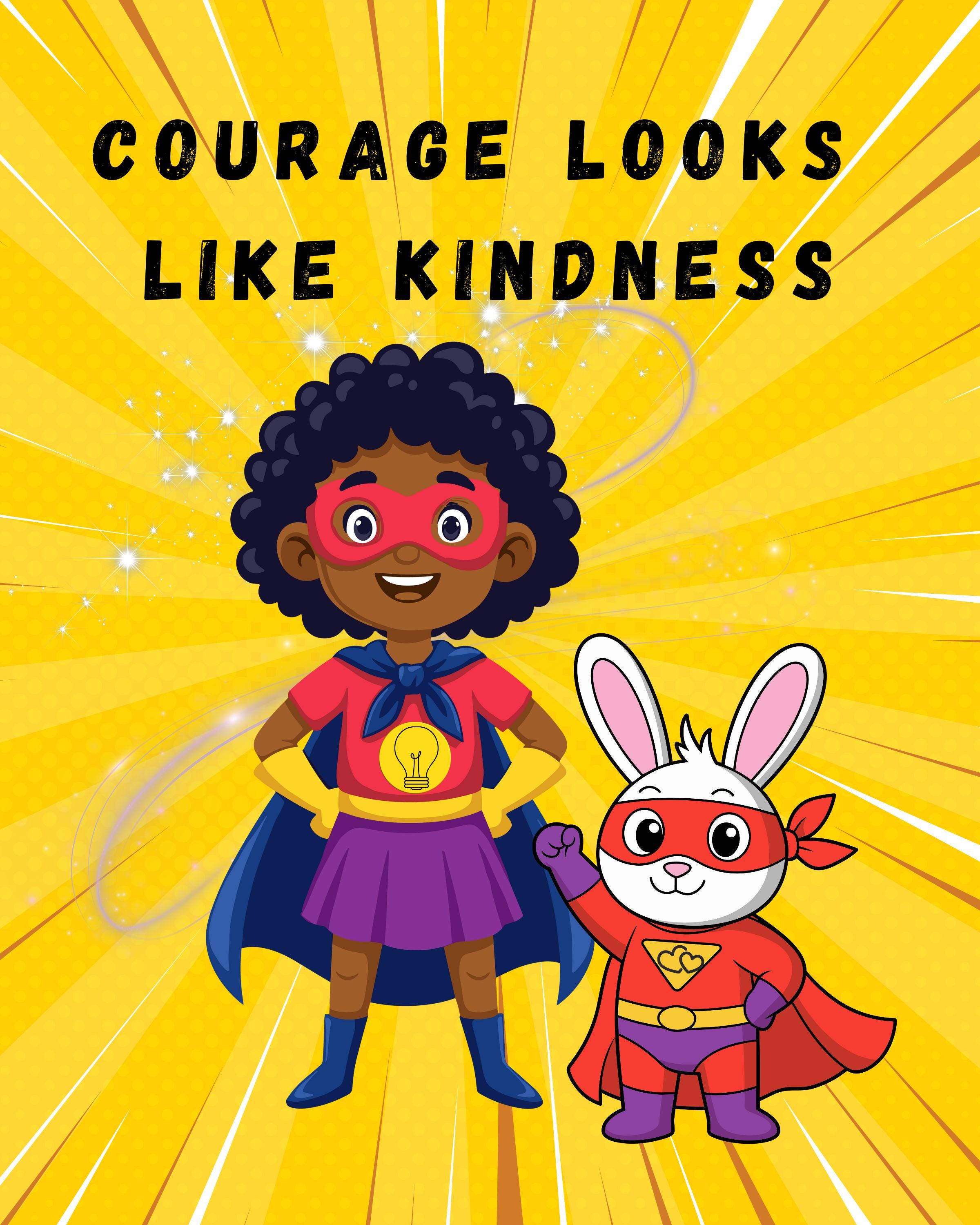 Superhero Bunny SEL Poster | Kids Social Emotional Learning Decor ...