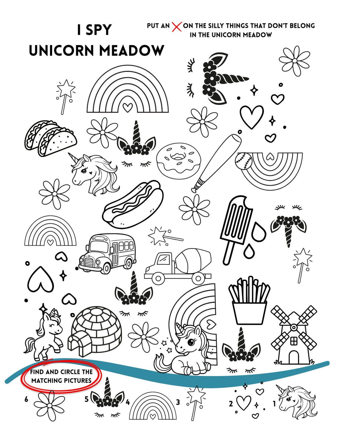 Unicorn Meadow I Spy • Magical Creatures Activity • Classroom Game ...