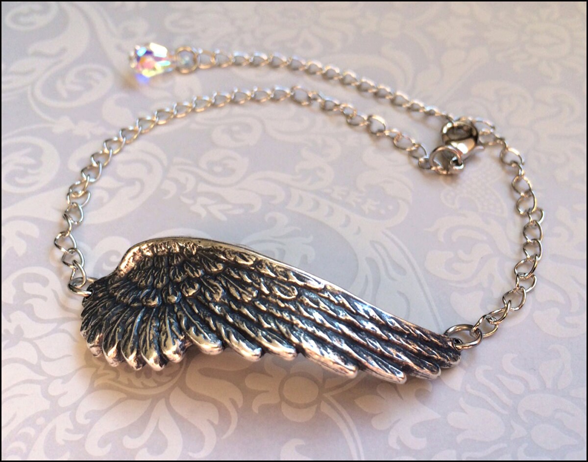 Angel Wing Braceletsilver Wing Jewelry Angel Wing - Etsy