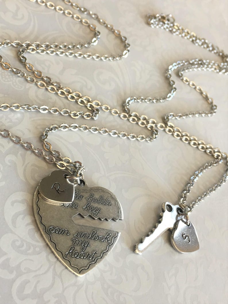 Personalized Couples Necklace HIS HERS Necklace SET | Etsy