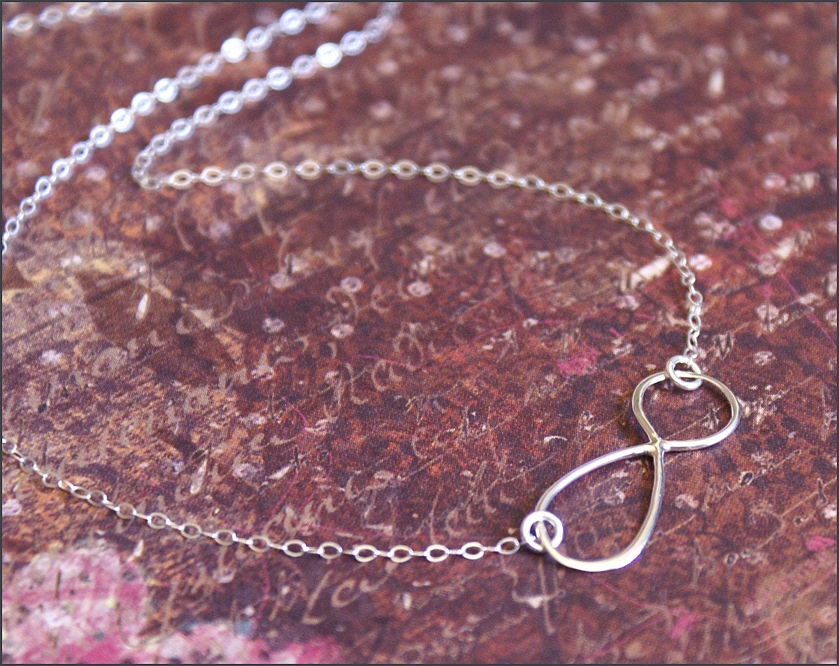 Infinity Symbol Necklace STERLING SILVER as Seen on Reese - Etsy