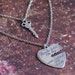 Heart Key Necklace-he WHO HOLDS the Key- Silver Heart, Key Pendant ...
