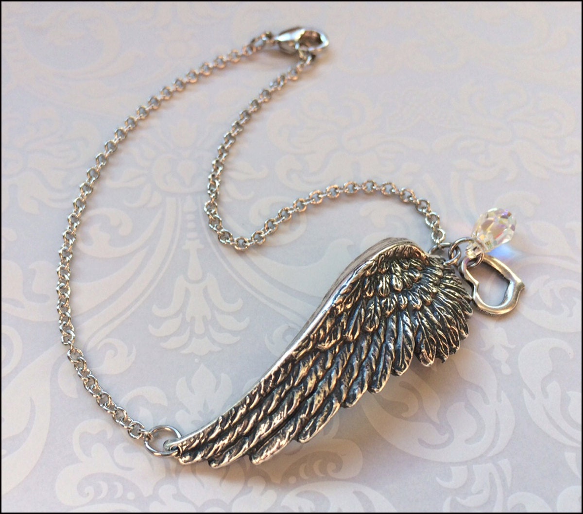 ANGEL WING Anklet-beautiful Ankle Bracelet- Meaningful Wife, Mother ...