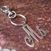 Silver Initial Keychain Zipper Pull-silver Ms.pendant-perfect Purse ...