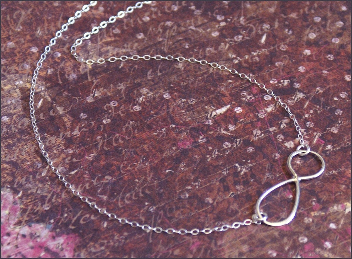 Infinity Symbol Necklace STERLING SILVER as Seen on Reese - Etsy