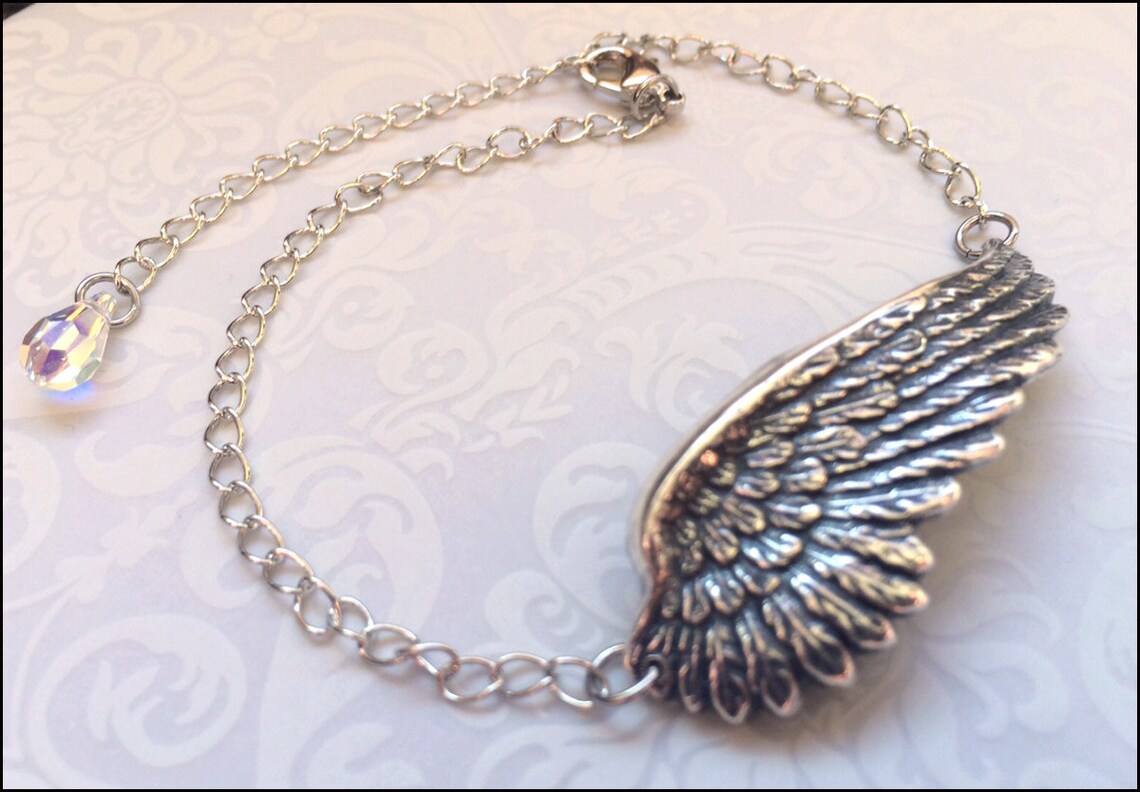 Angel Wing Bracelet~silver Wing Jewelry, Angel Wing Pendant,swarovski ...