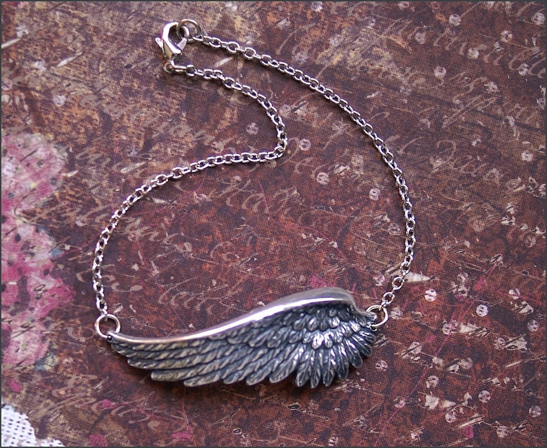ANGEL WING Anklet-beautiful Ankle Bracelet- Meaningful Wife, Mother ...