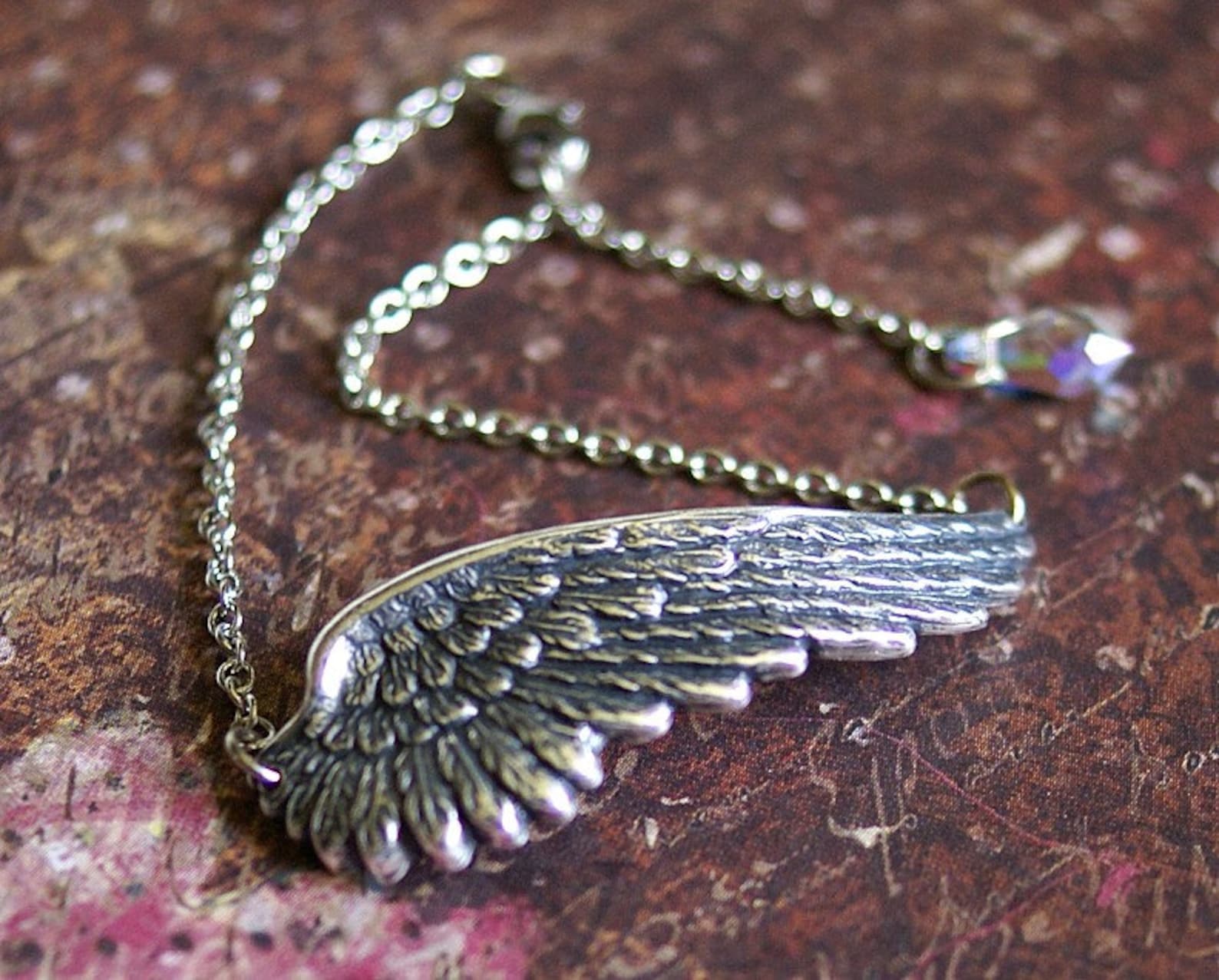 ANGEL WING Anklet-silver Wing Ankle Bracelet-angel Wing Jewelry-silver ...