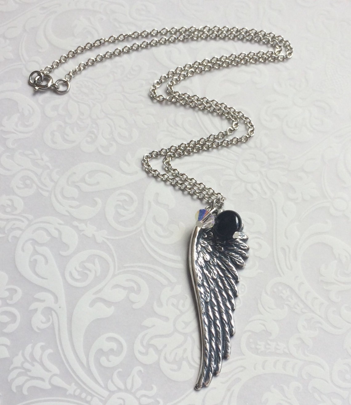 Angel Wing Necklace-silver Wing Jewelry Angel Wing Jewelry - Etsy