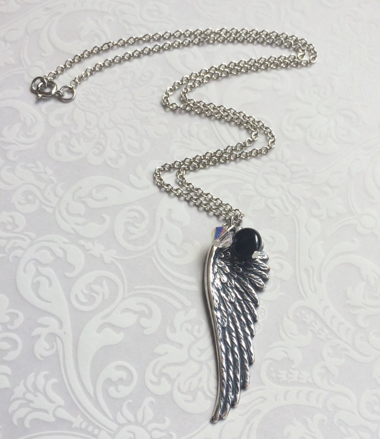 Angel Wing Necklace-silver Wing Jewelry Angel Wing Jewelry - Etsy