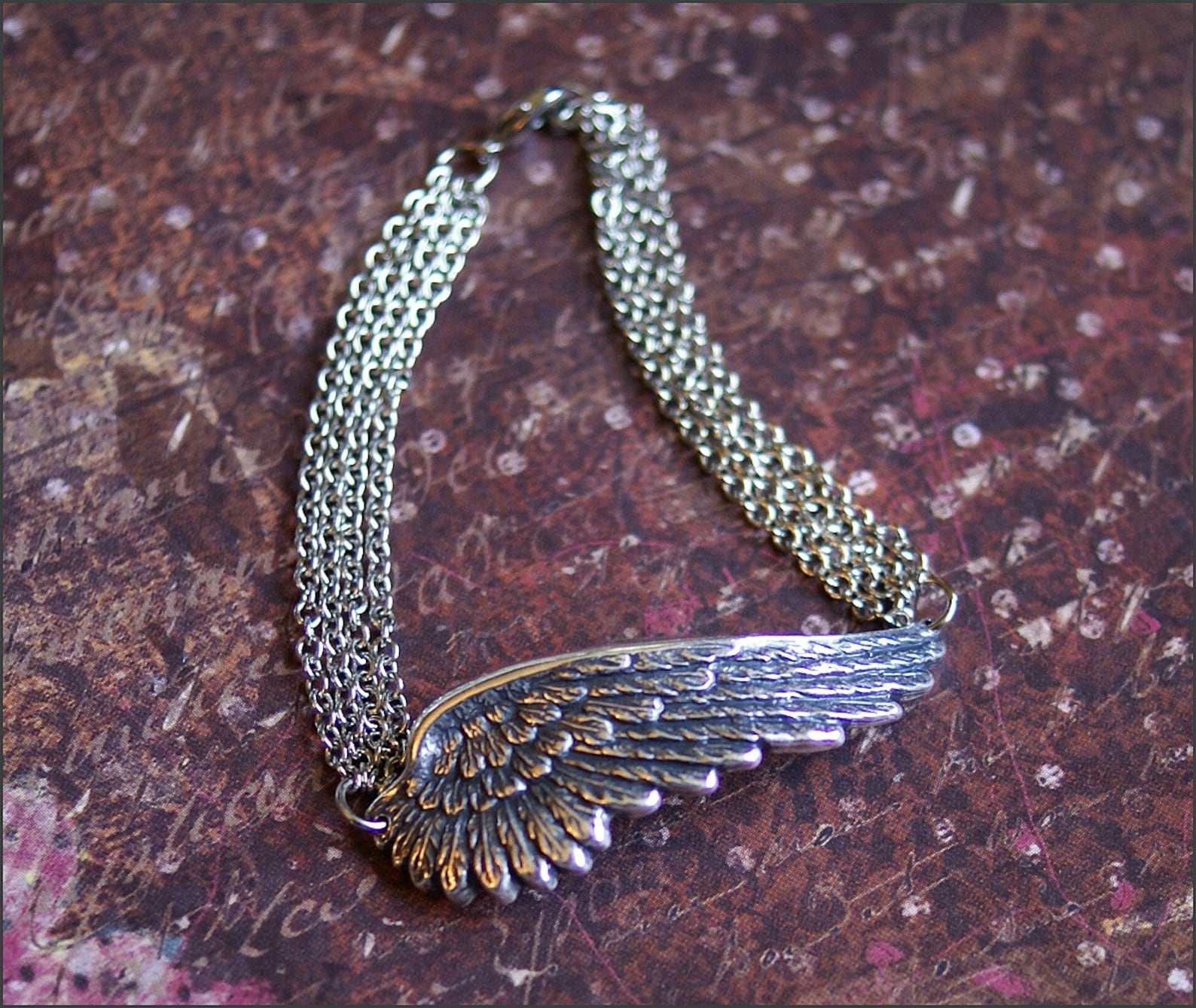 Angel Wing Bracelet-silver Wing Jewelry DETAILED Angel Wing | Etsy