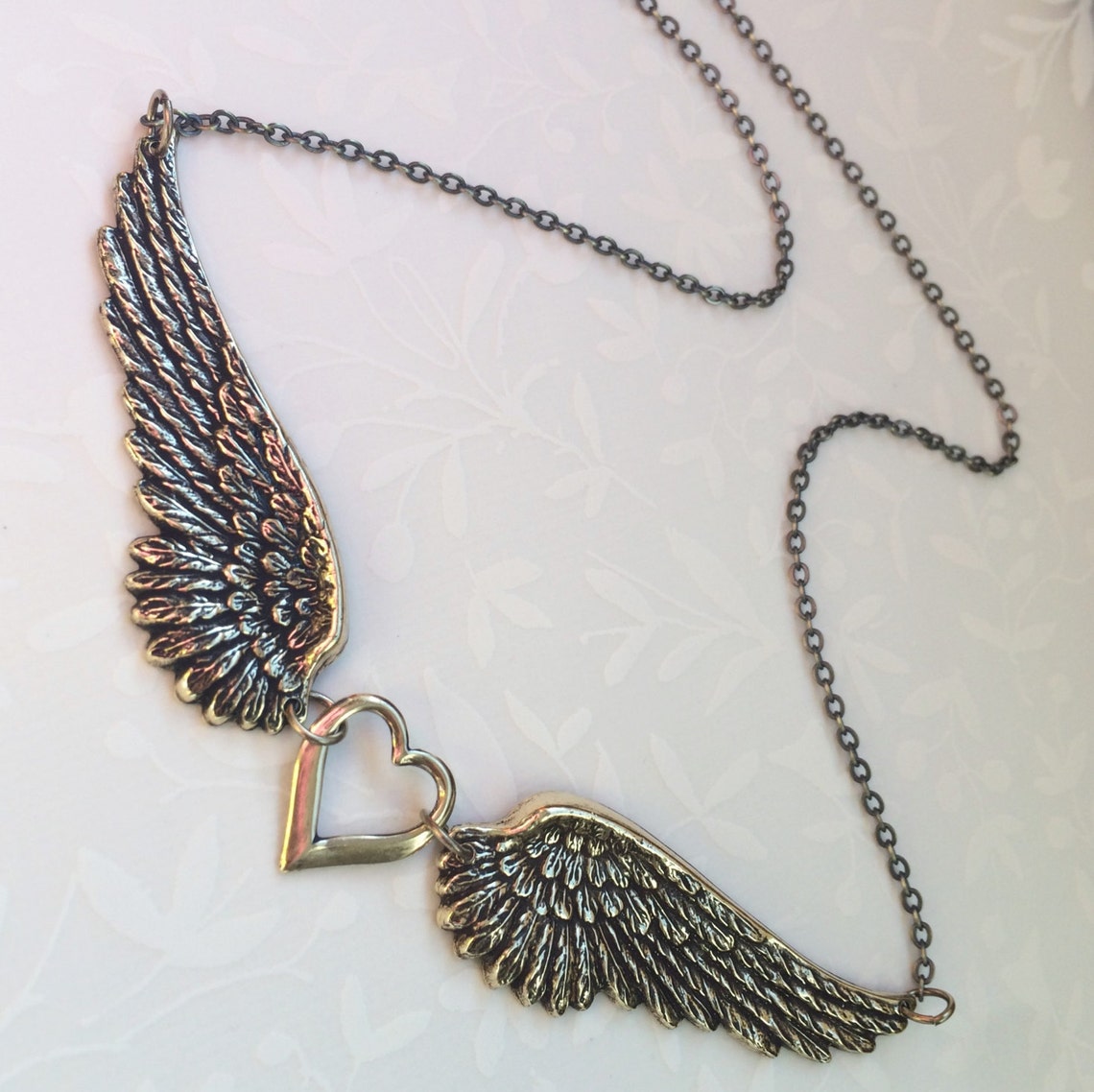 Angel Wing Jewelry Angel Wing Necklace BRASS ANGEL WING | Etsy