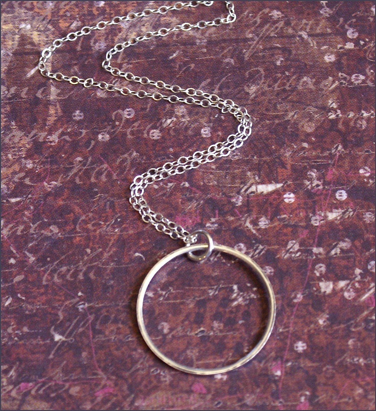 ETERNITY Circle Necklace STERLING SILVER Perfect Wife | Etsy