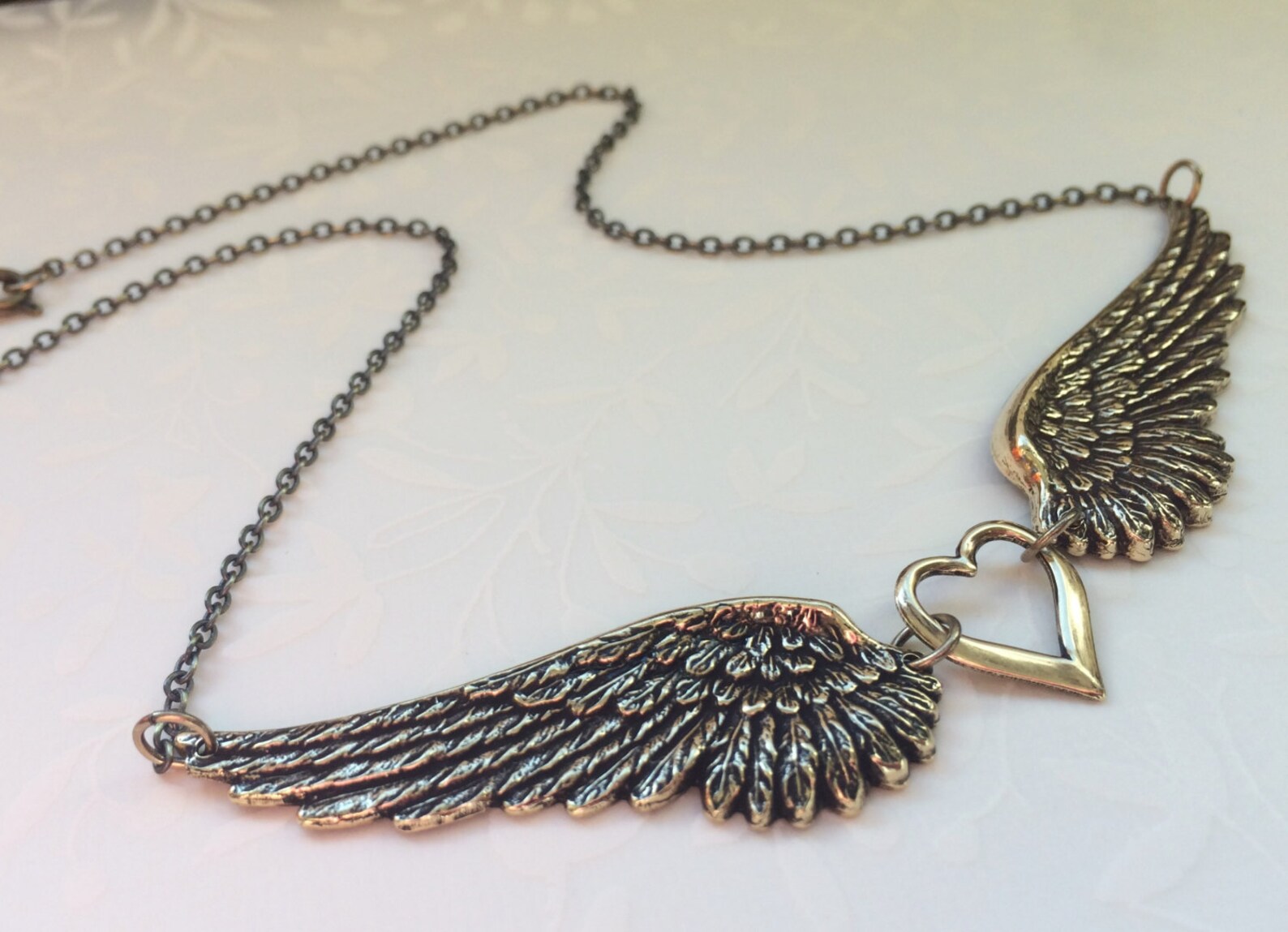 Angel Wing Jewelry Angel Wing Necklace BRASS ANGEL WING | Etsy