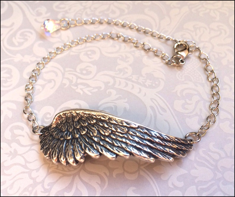 Angel Wing Braceletsilver Wing Jewelry Angel Wing - Etsy