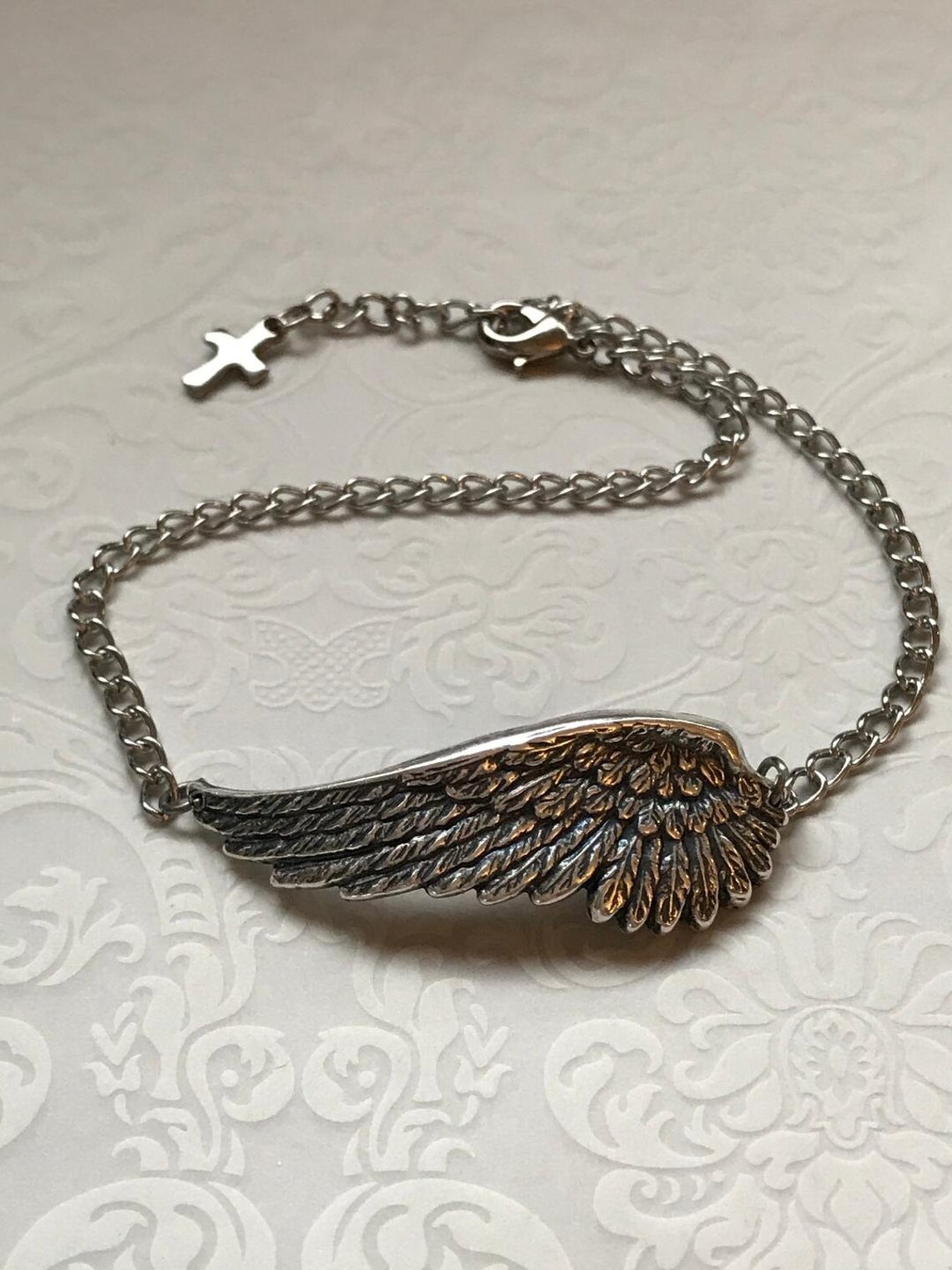 Angel Wing Anklet Angel Wing Jewelry Silver Wing Ankle | Etsy