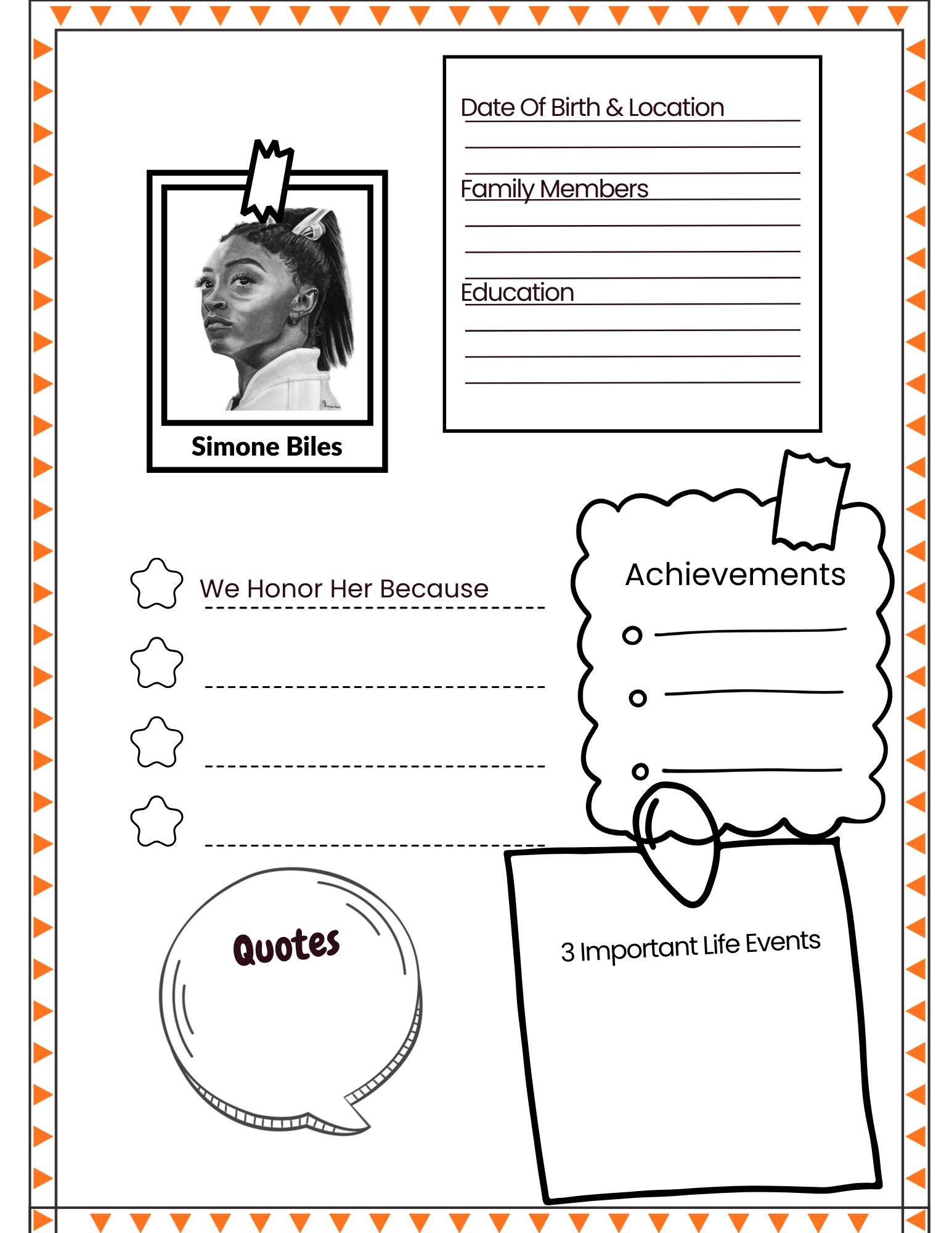 Black History Month Leaders Spotlight Pack, 16 Printable Student ...