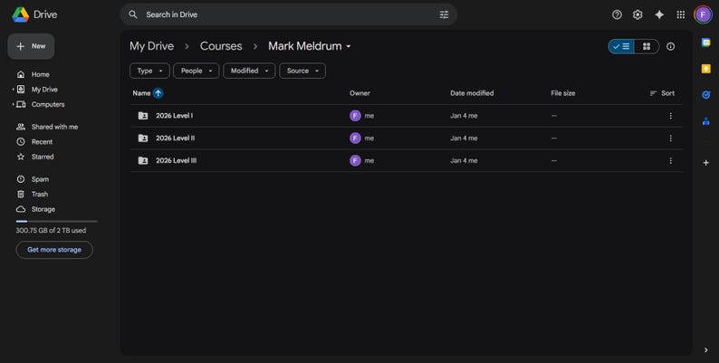 Mark Meldrum CFA 2026 – Complete Levels 1–3 Course (videos & Notes ...