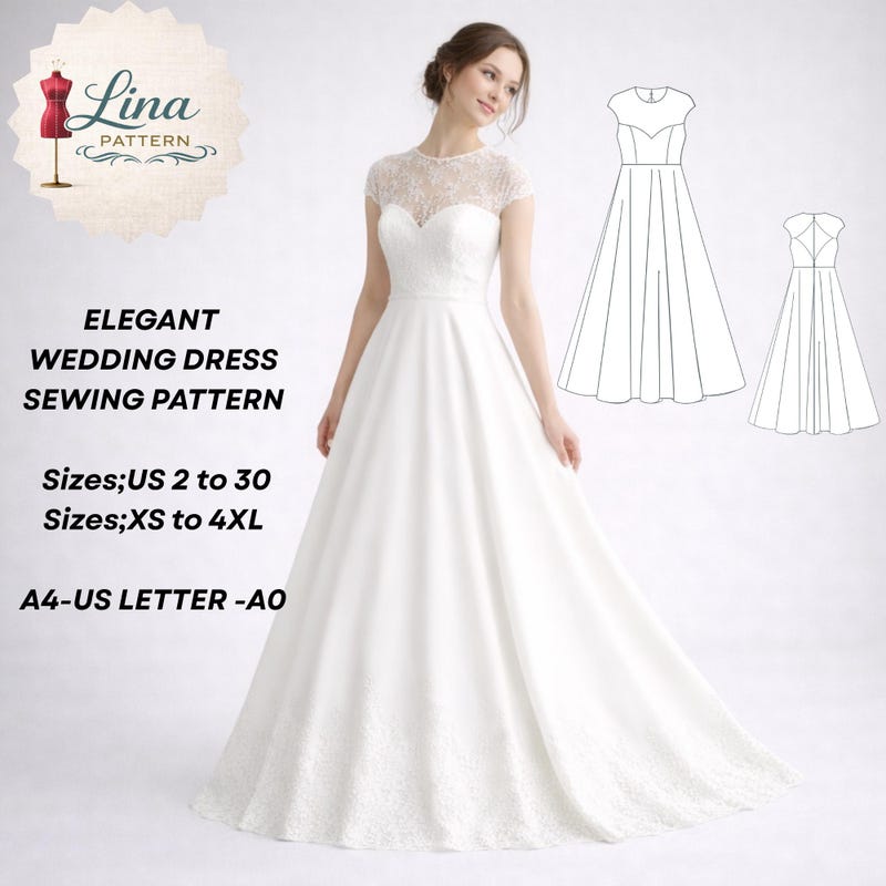 Wedding Dress Sewing Patterns - Etsy