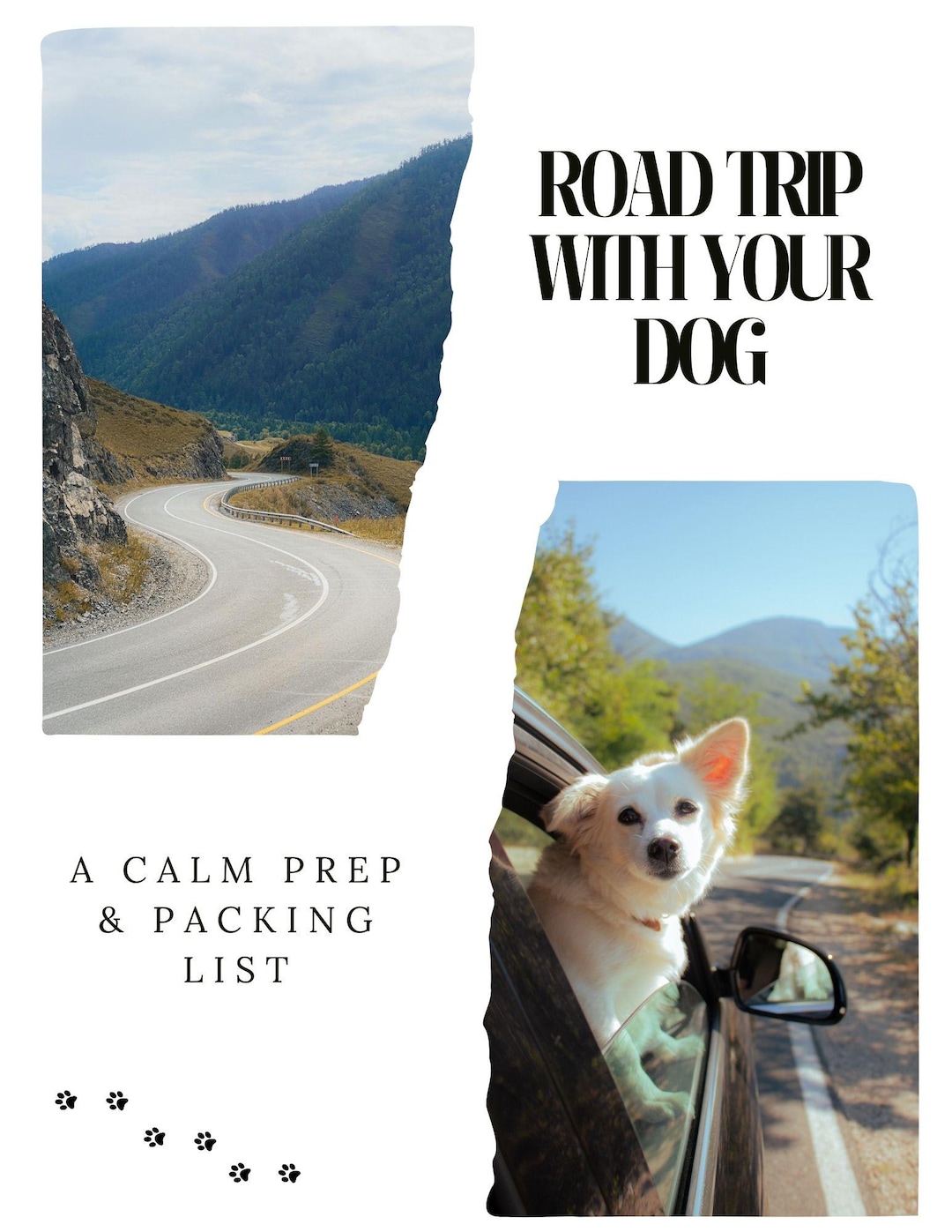 Dog Road Trip Planner • Travel Checklist & Emergency Vet Info (PDF ...