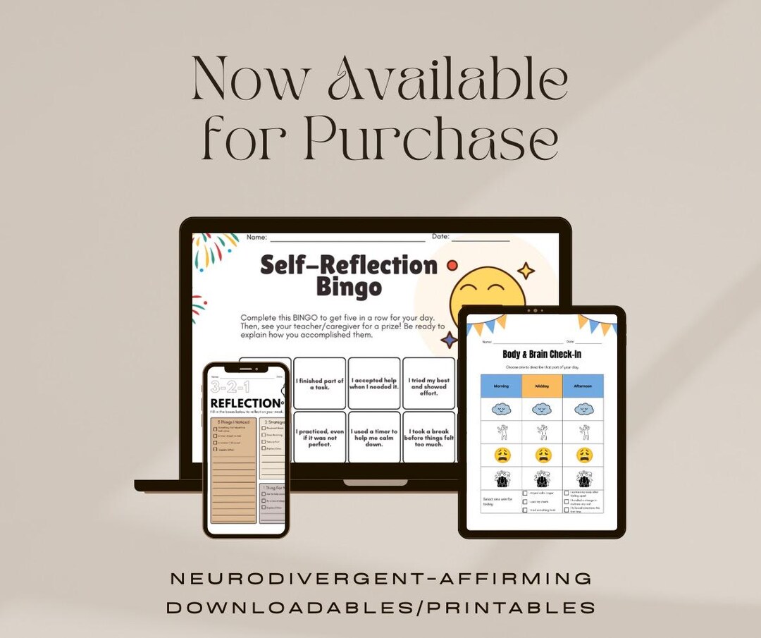 Neurodivergent Reflection Bundle | Kids and Teens, SEL Worksheets ...