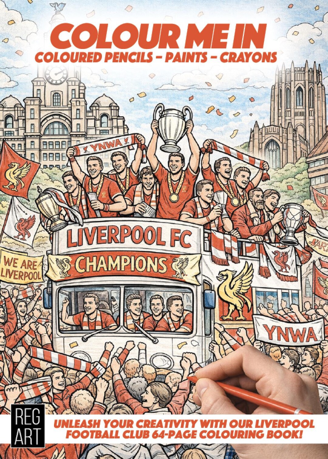 64 PAGES - Liverpool Football Club Colouring Pages (digital Download ...