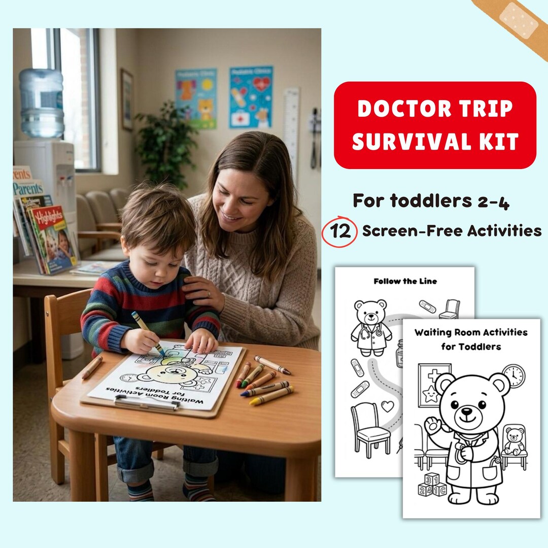 Doctor Visit Activity Pack for Toddlers | Waiting Room Busy Book ...