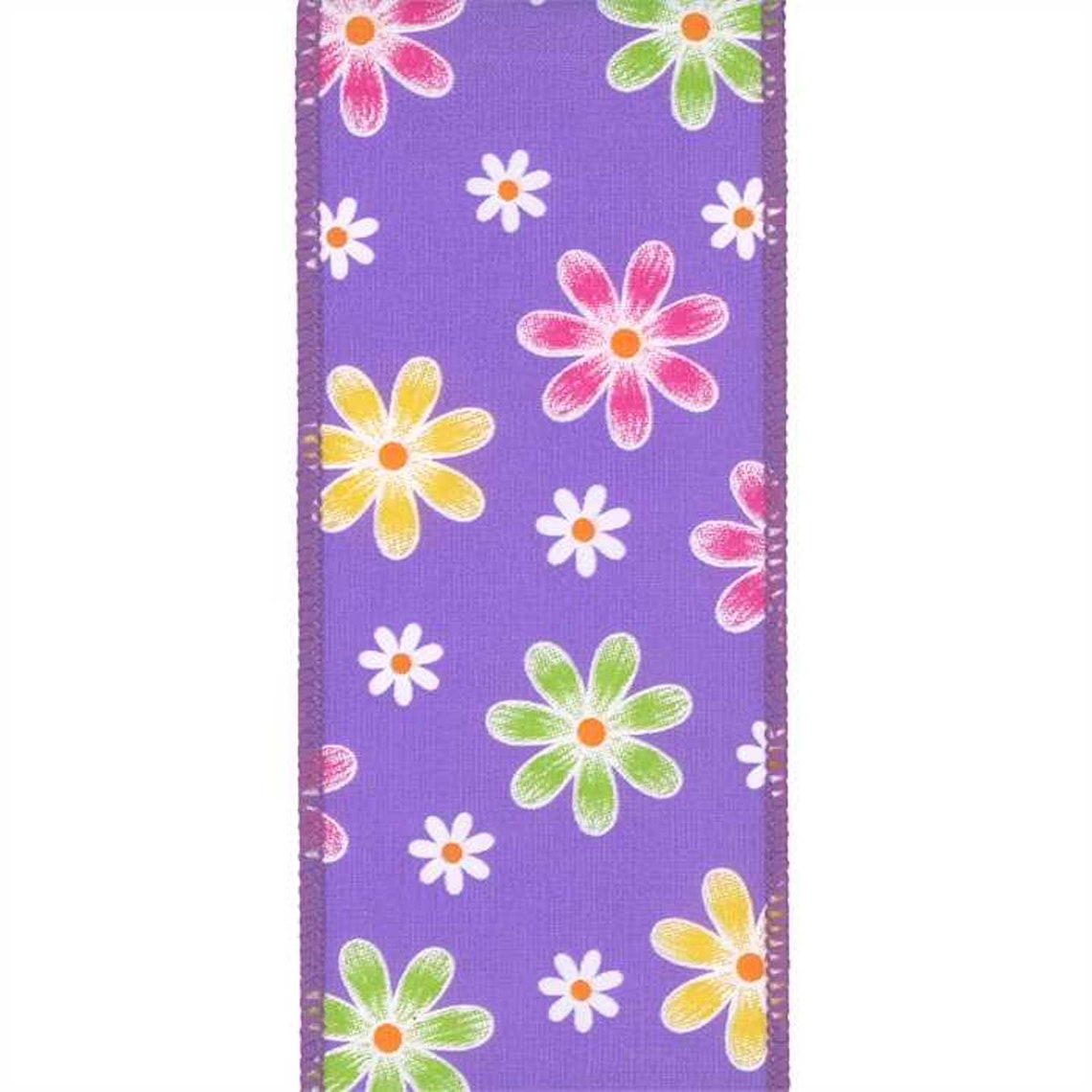 New Daisy a Day Wired Ribbon 1-1/2 Ribbon Daisy Print - Etsy