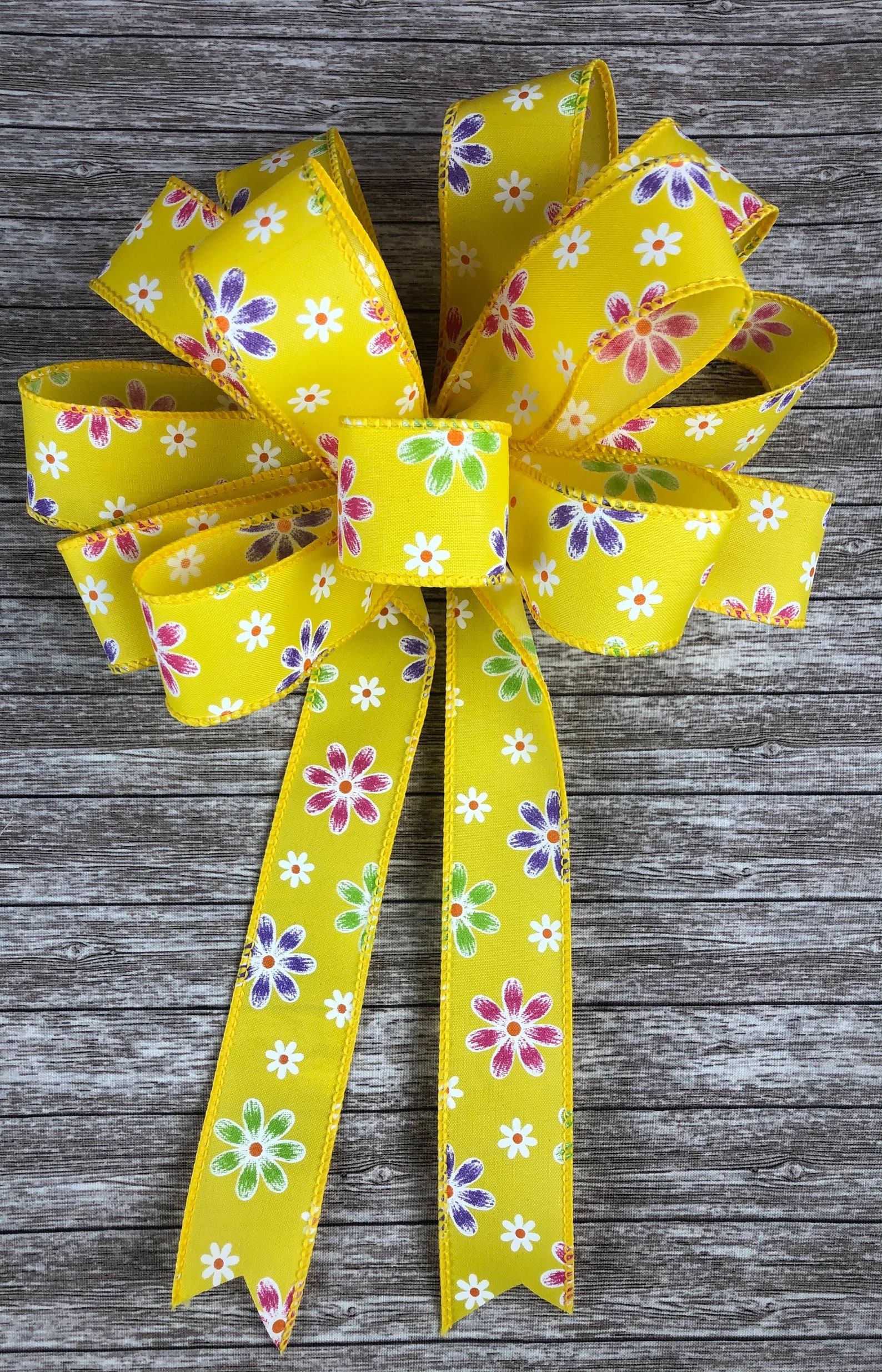 New Daisy a Day Wired Ribbon 1-1/2 Ribbon Daisy Print - Etsy