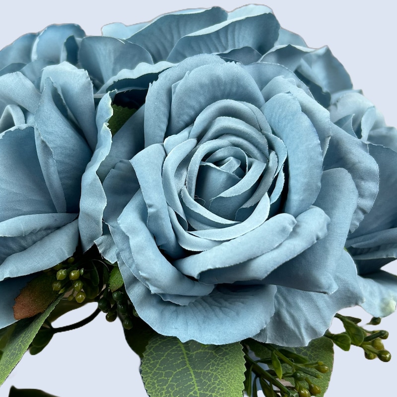 Dusty Blue Rose - Etsy