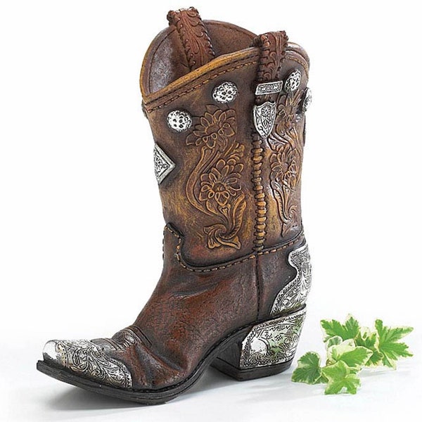 Cowboy Boot Vase - Etsy